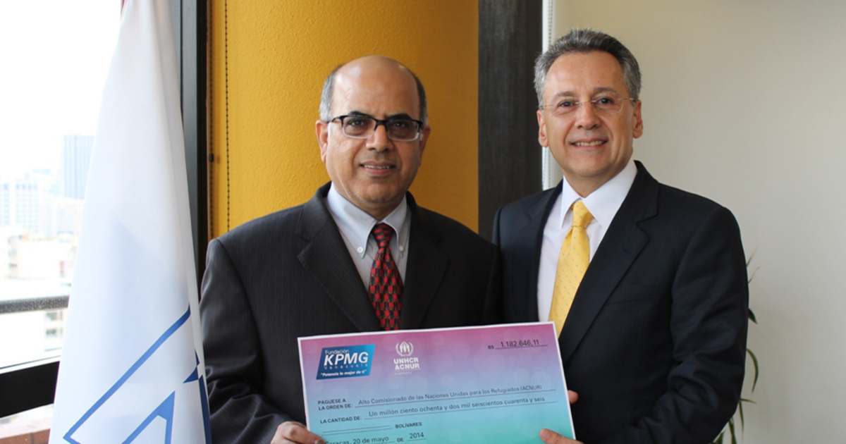 La Fundación KPMG entrega donativo a ACNUR por el concierto Guaco y ...